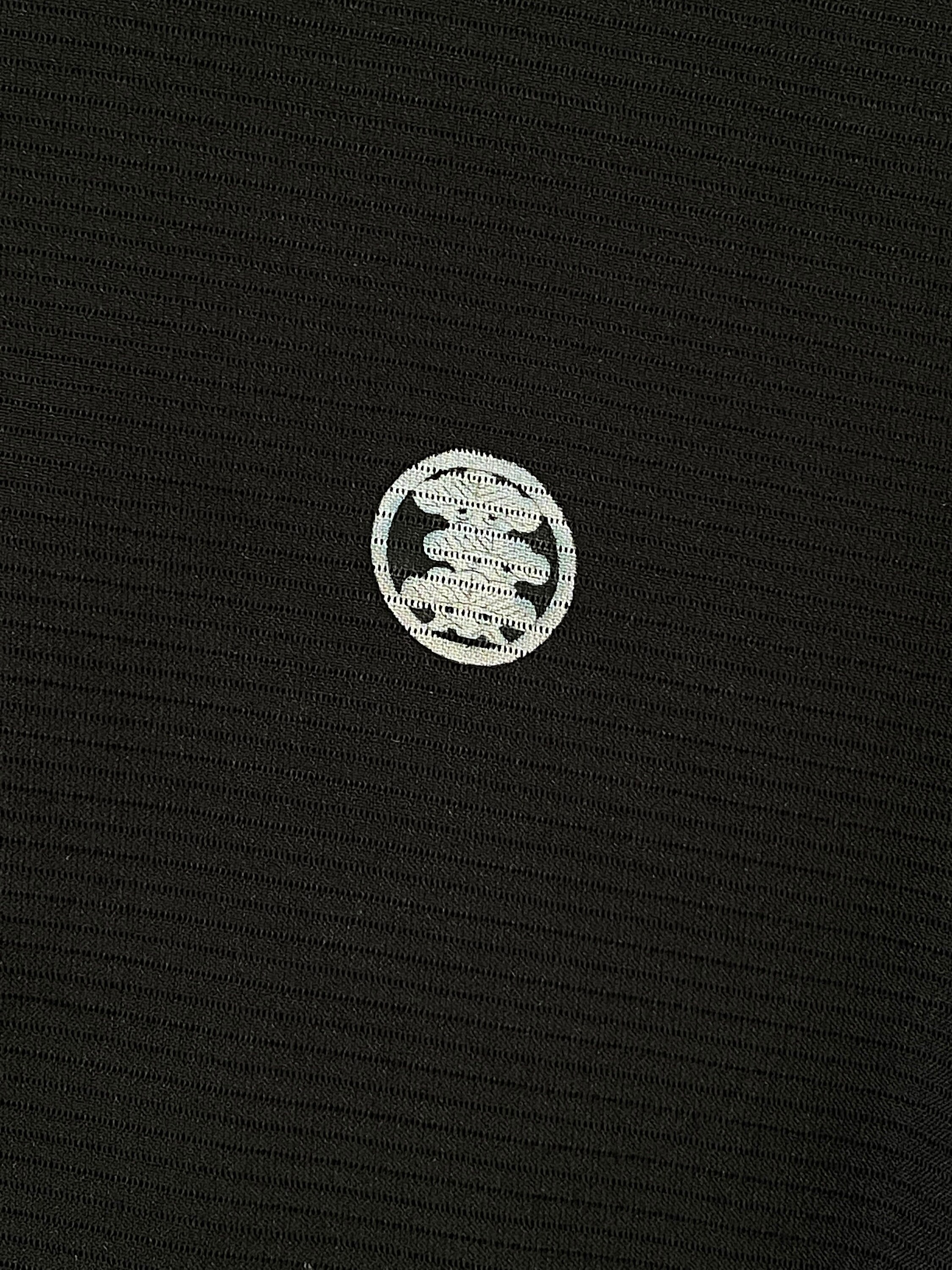 Japanese Silk Kimono Yukata black moon Motif Japan Traditional | Etsy