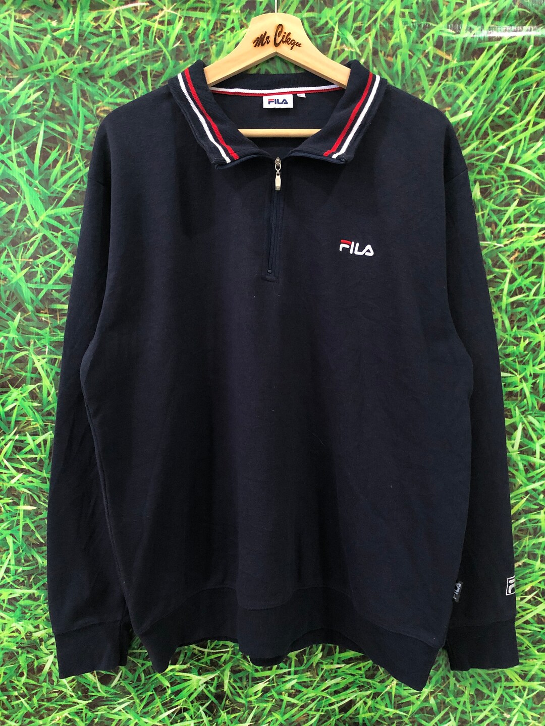 Vintage Fila Small Logo Embroidery Quarter Zip code:kaf - Etsy