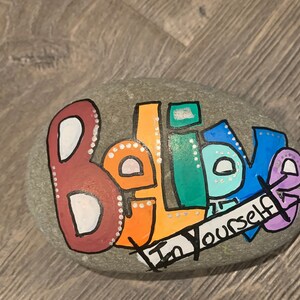 Inspirational Painted Positive Rocks, Painted Rocks, Motivational Gifts ...