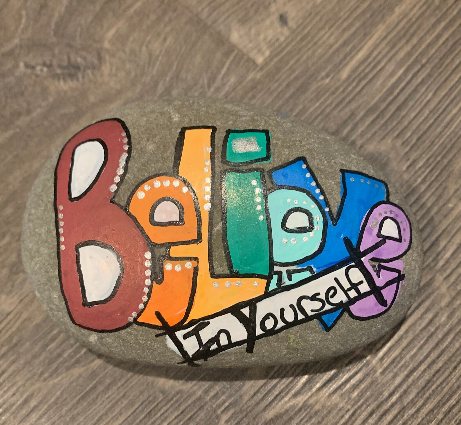 Inspirational Painted Positive Rocks, Painted Rocks, Motivational Gifts ...