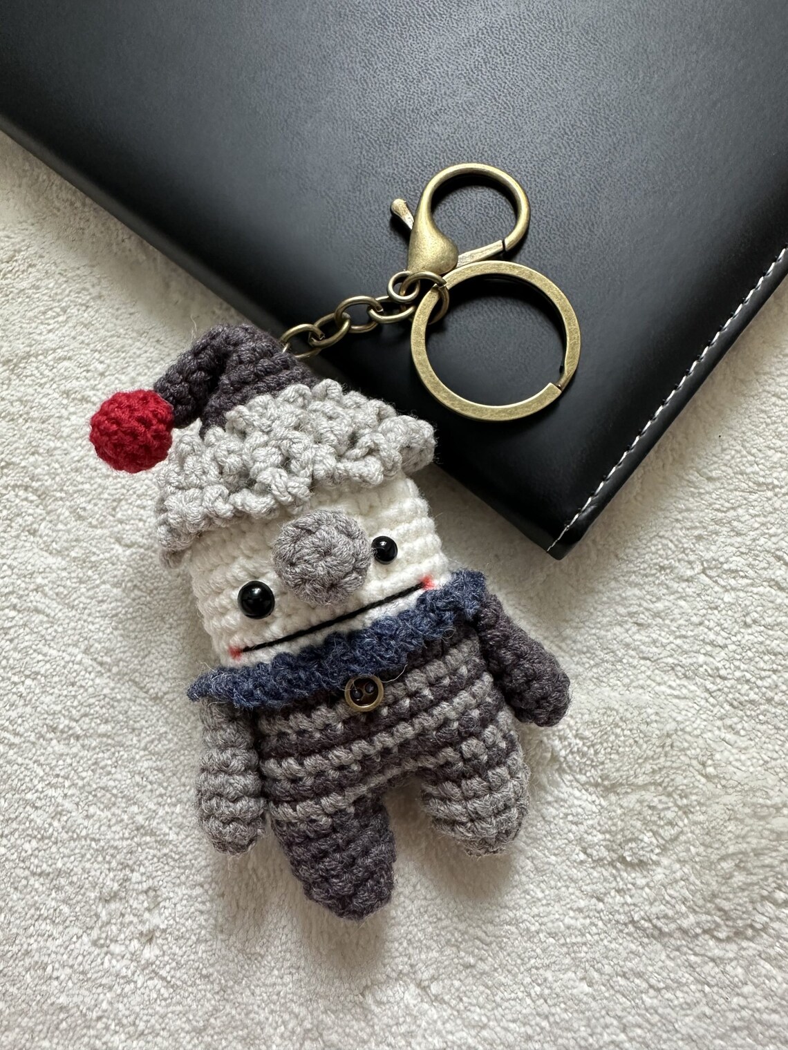 Crochet Clown Pendant, Cute Keychain - Etsy