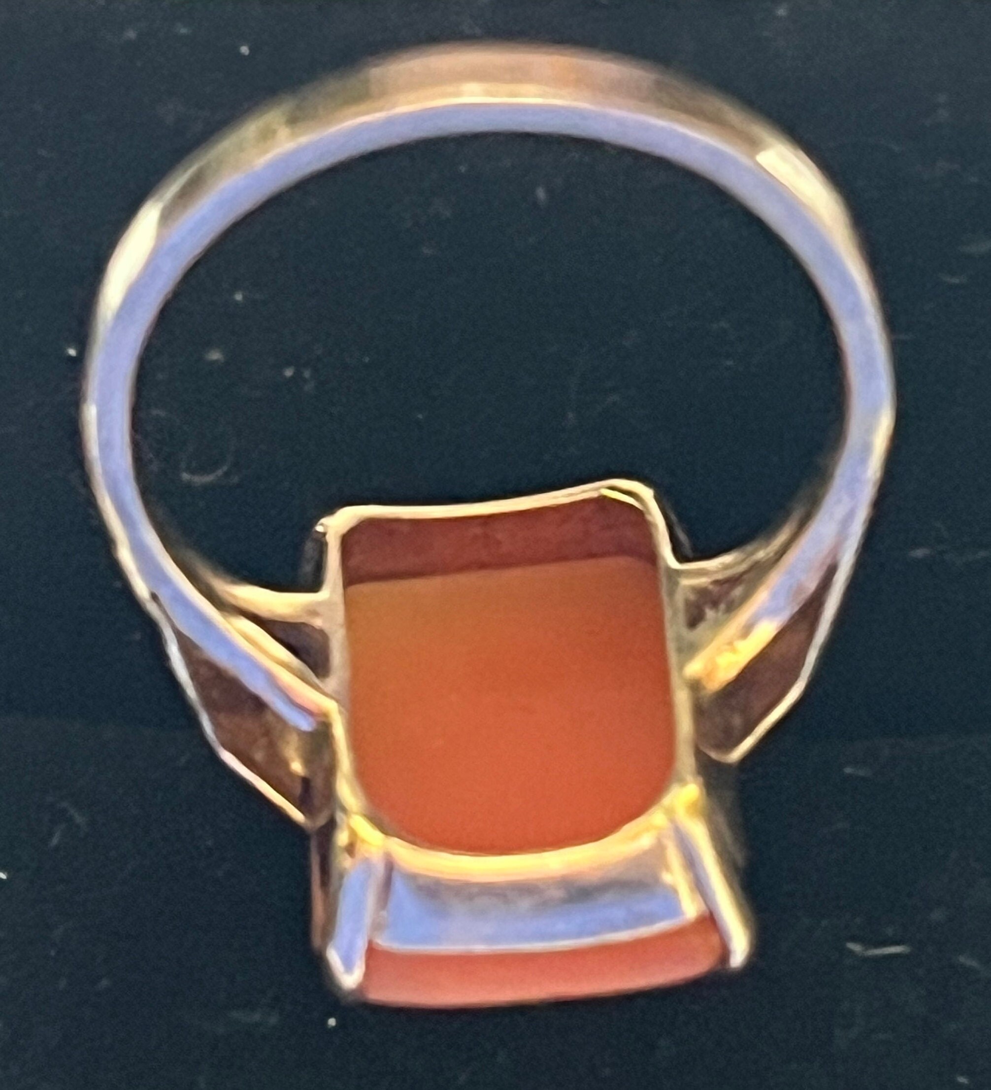 Beautiful Vintage 1848 9ct Gold Peaches & Cream Shell Cameo Ring. Size ...