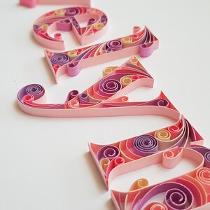 Personalized Name, Custom Name Gift, Nursery Decor, Girls Bedroom Decor ...