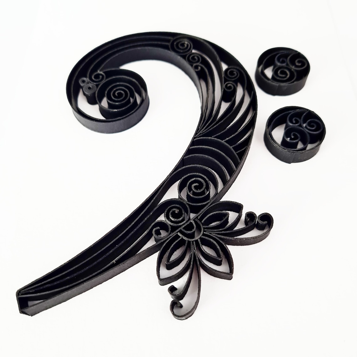 Bass Clef Wall Art Wall Decor Bass Clef Paper Art Bass Clef | Etsy