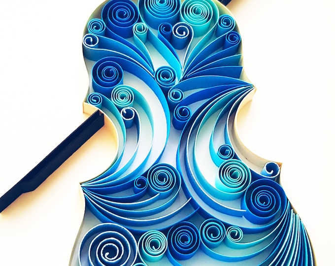 Viola Paper Art Orchestra Art Musician Gift Music Room - Etsy