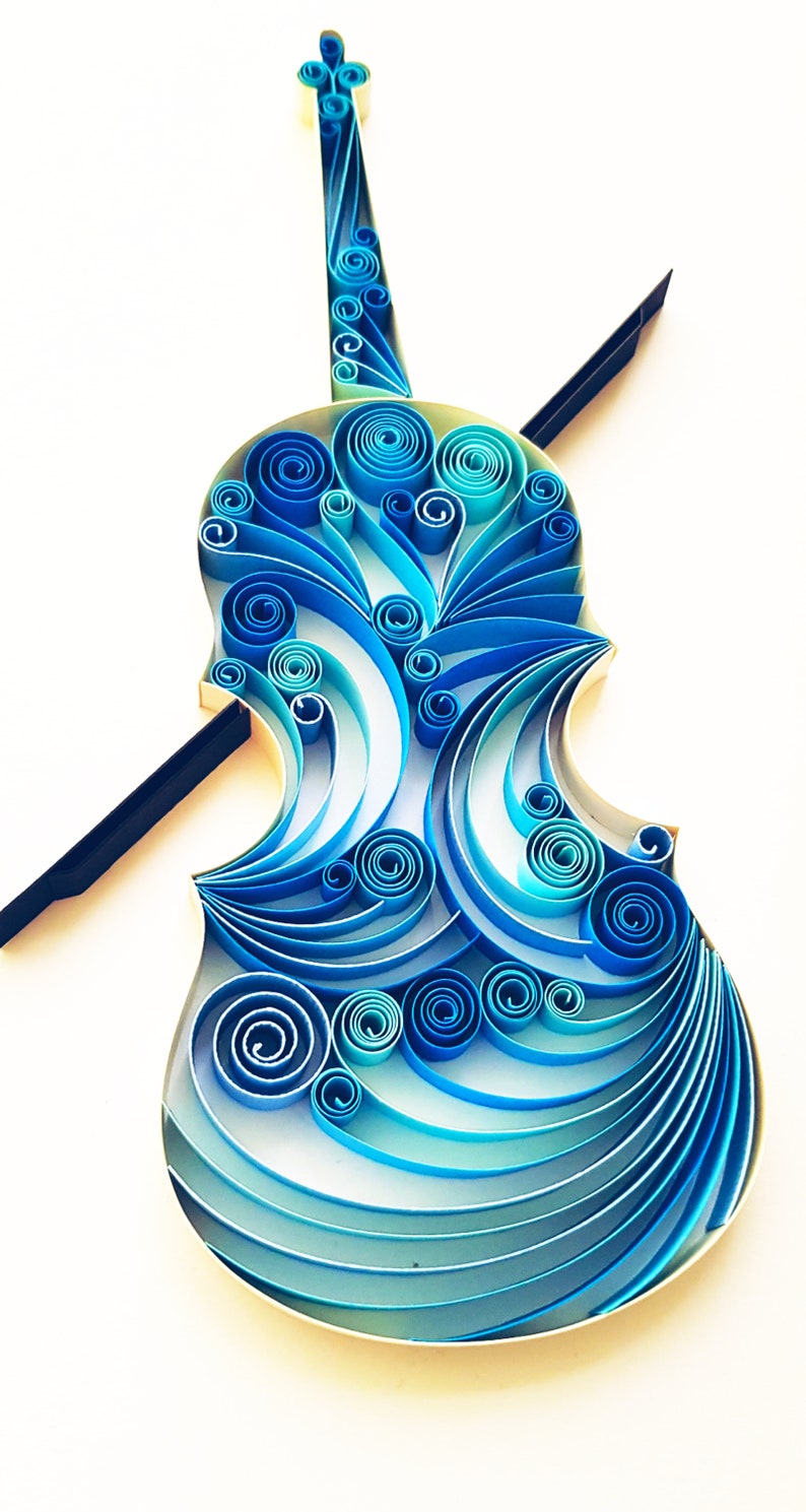 Viola Paper Art Orchestra Art Musician Gift Music Room - Etsy