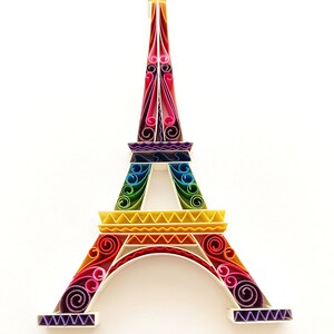 Eiffel Tower Paper Wall Art, First Anniversary Gift, Paper Anniversary ...