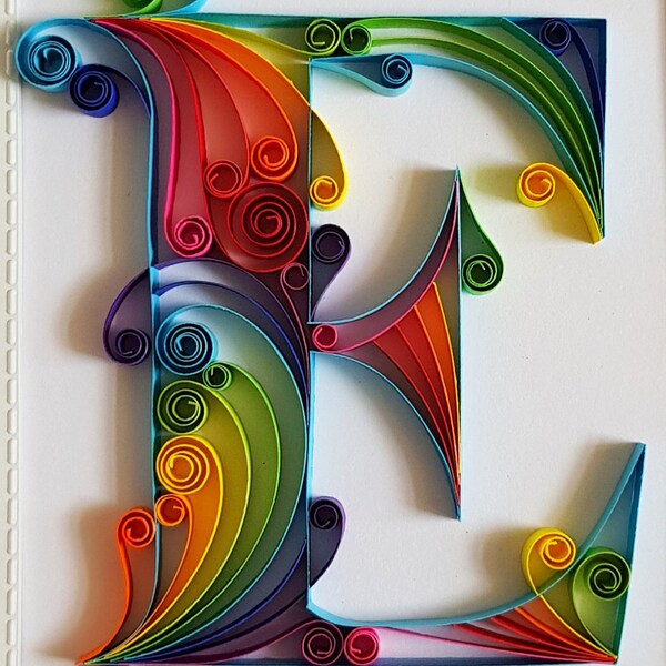 Initial Letter Art - Etsy