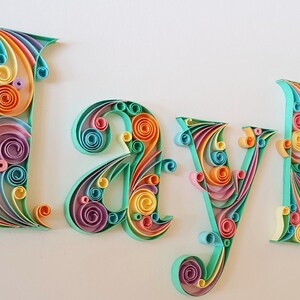 Personalized Name, Custom Name Gift, Nursery Decor, Girls Bedroom Decor ...