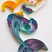 Quilling Art "mermaid", Mermaid Art, Paper Wall Art, Mermaid Home Decor ...