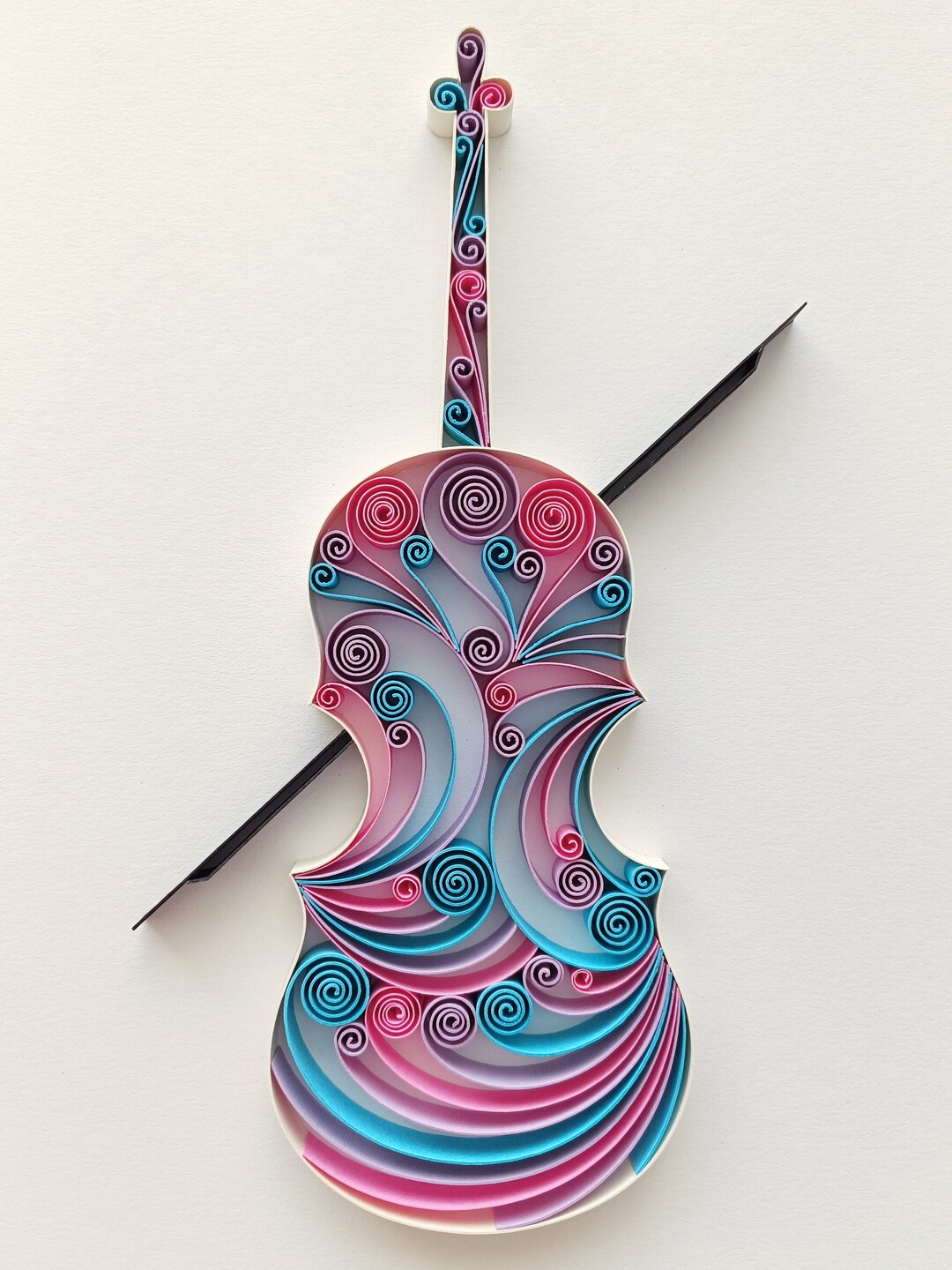 Violin Wall Art, Quilling Paper Art, Orchestra Art, Musician Gift ...