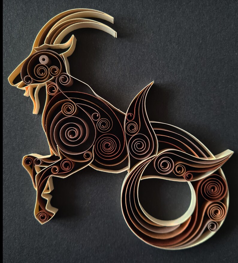 Capricorn Wall Art Capricorn Birthday Gift Zodiac Wall Art - Etsy