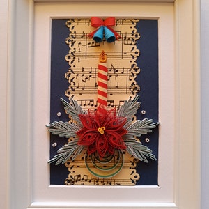 Unique Holiday Gift, 3D Paper Art, Original Artwork, Christmas Wall ...
