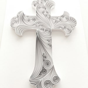 White Paper Cross Wall Decor, Religious Wall Art, Christian Gift ...