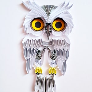 Owl Wall Art, Owl Art, Owl Paper Art, Home Decor, Owl Gift, Birthday ...