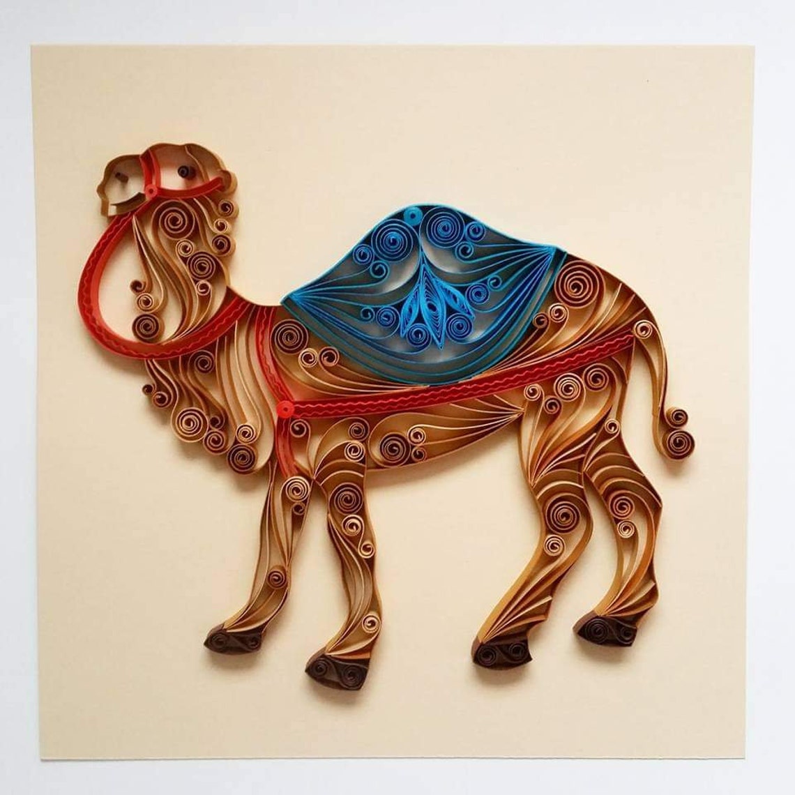Quilled Paper Camel Wall Art Paper Animal Decor Desert Camel - Etsy
