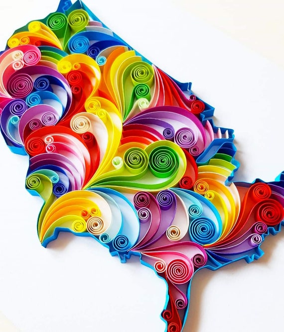 Paper Art & Collectibles Mixed Media & Collage Wall Hanging Map Decor ...