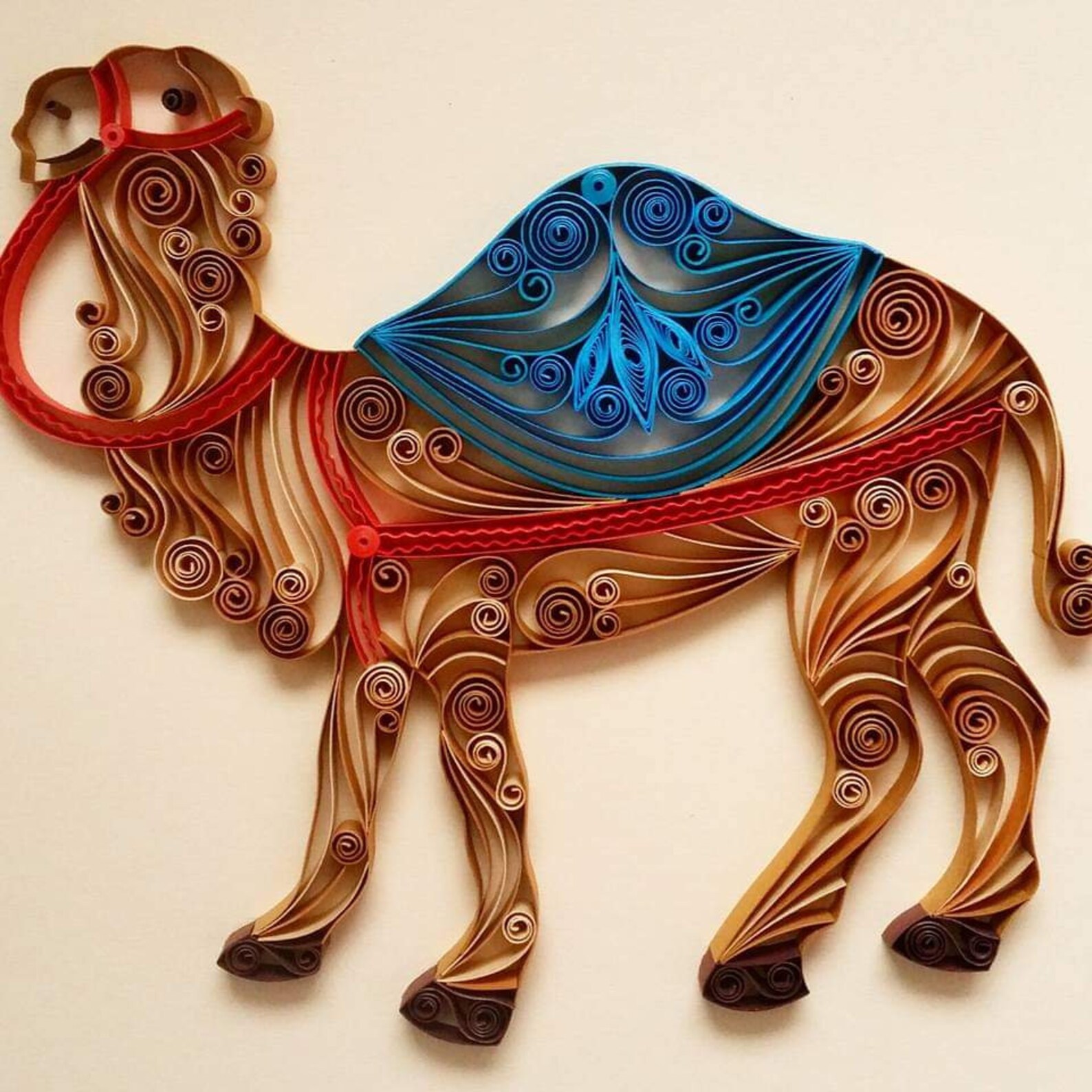 Quilled Paper Camel Wall Art Paper Animal Decor Desert Camel - Etsy