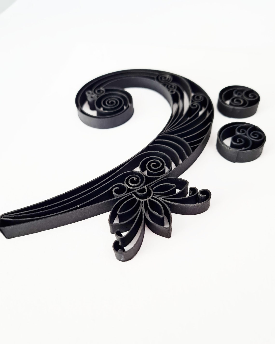 Bass Clef Wall Art Wall Decor Bass Clef Paper Art Bass Clef | Etsy