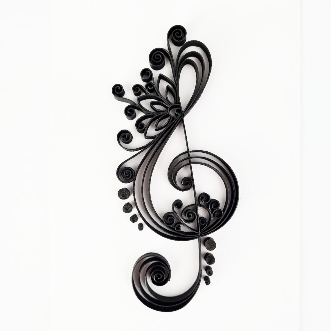 Treble Clef Wall Art Wall Decor Treble Clef Paper Art - Etsy