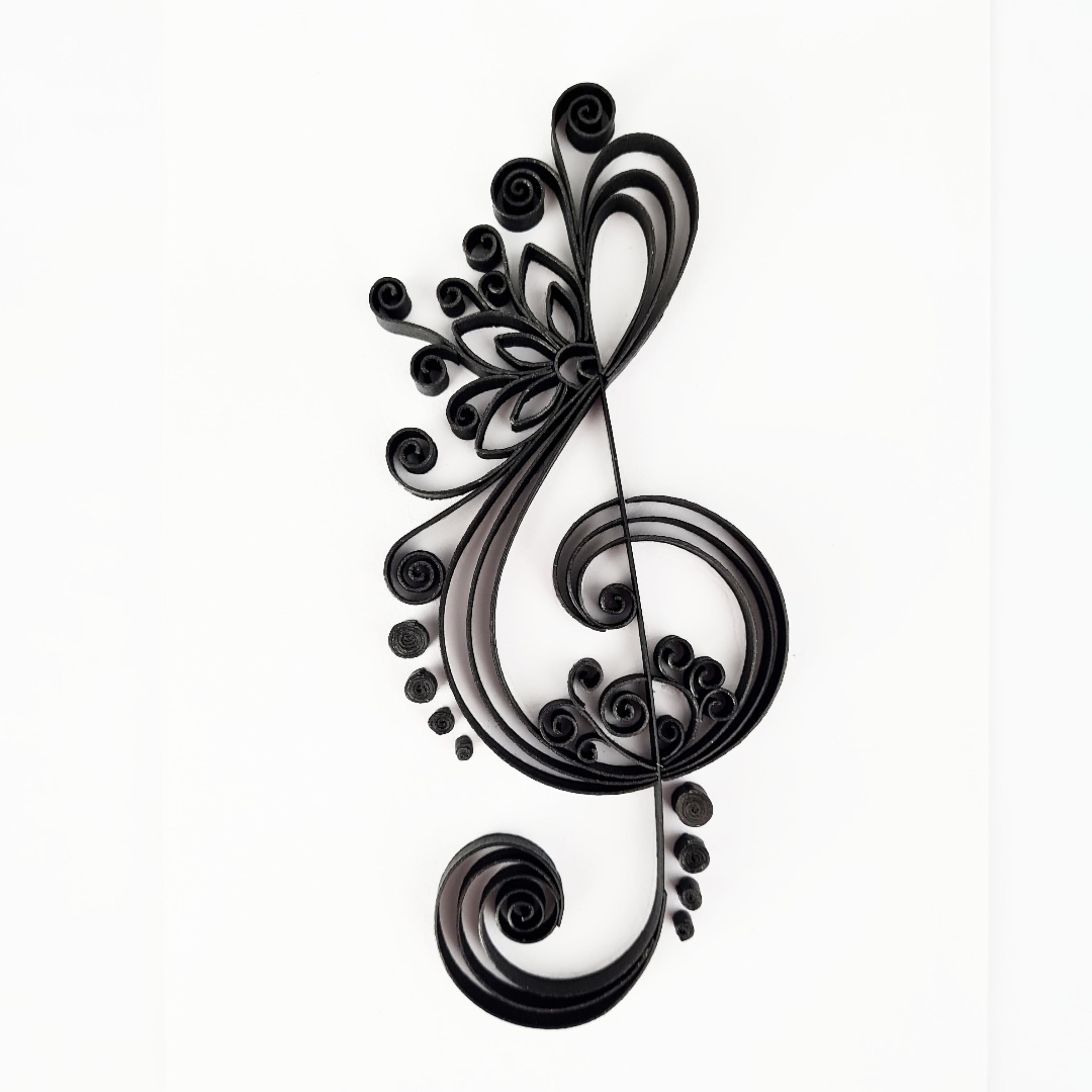 Treble Clef Wall Art Wall Decor Treble Clef Paper Art - Etsy