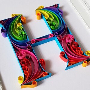 Original Paper Art Monogram, Personalised Gift, Personalised Frame Art ...