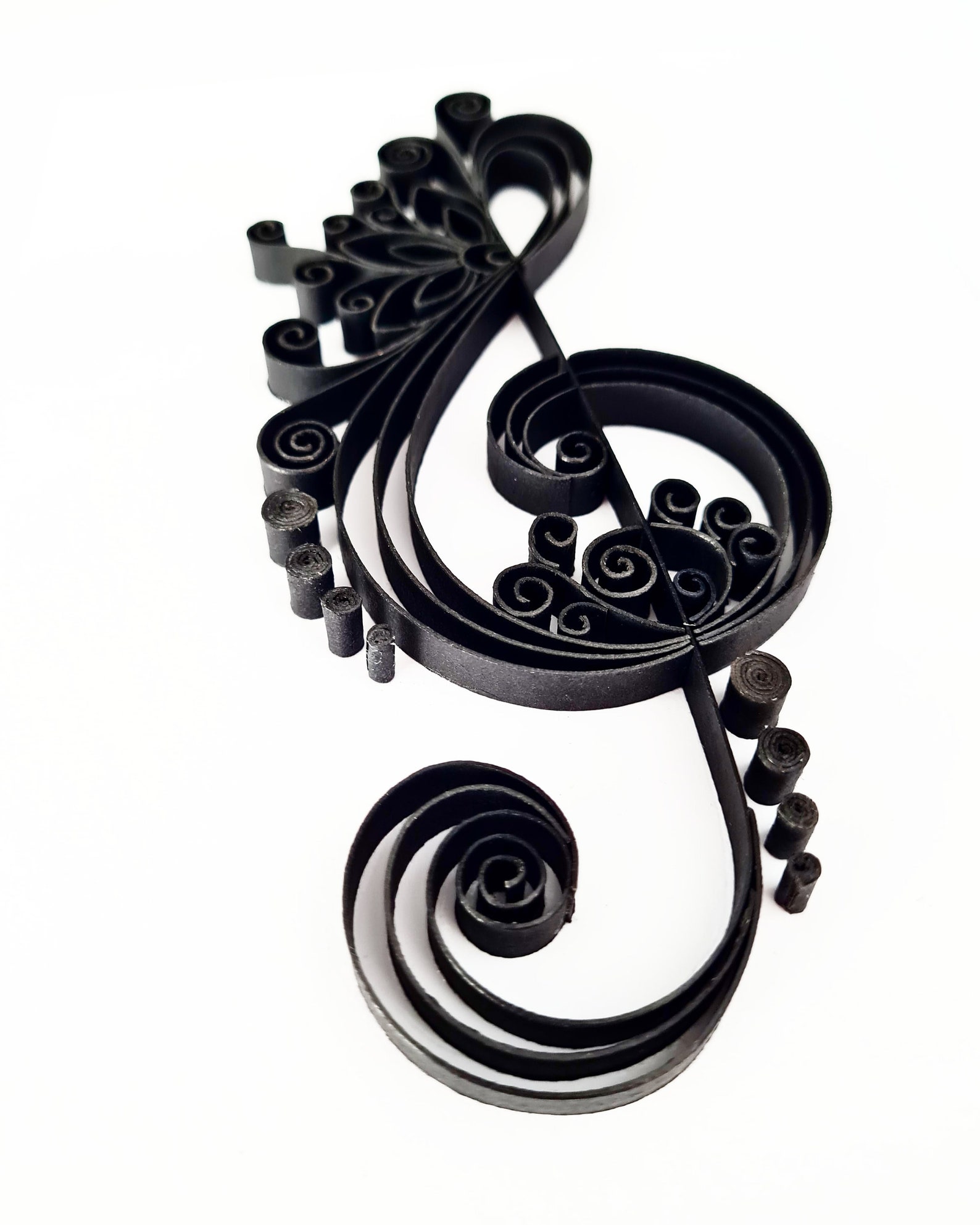 Treble Clef Wall Art Wall Decor Treble Clef Paper Art - Etsy