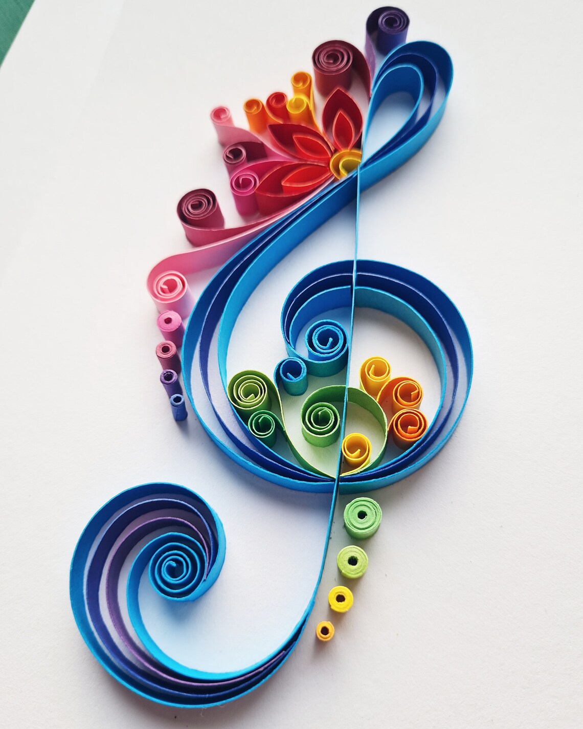 Treble Clef Wall Art Wall Decor Treble Clef Paper Art - Etsy