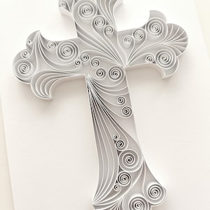 White Paper Cross Wall Decor, Religious Wall Art, Christian Gift ...