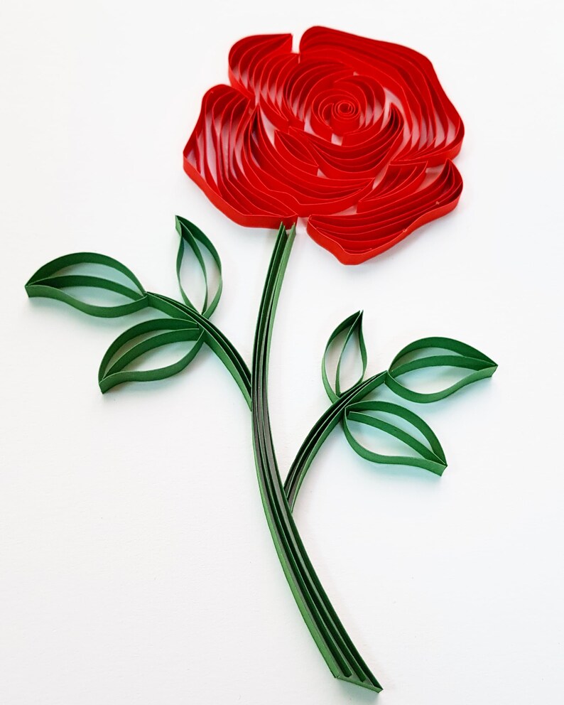 Red Rose Flower Art Botanical Art Red Rose Wall Art Wall | Etsy