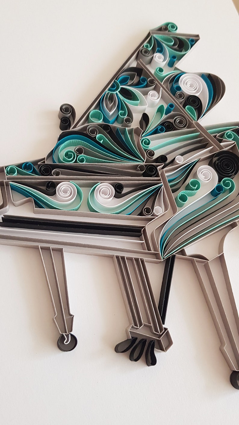 Piano Paper Art Piano Artwork Gift for Musician Piano Wall - Etsy