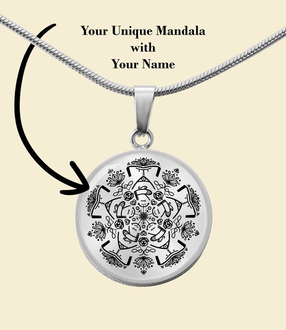 Your Name Your Mandala Custom Name Mandala Personalised | Etsy