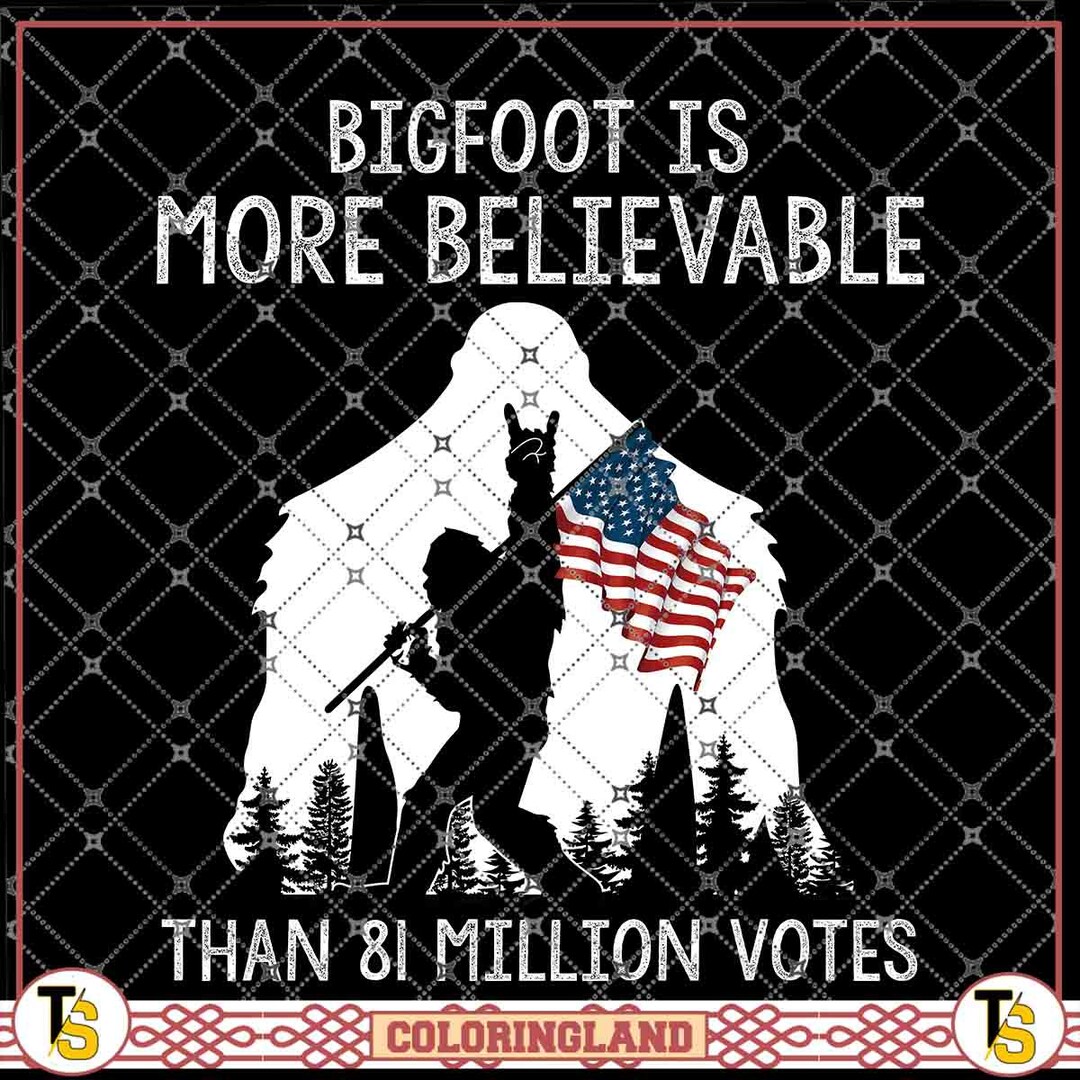 Bigfoot With USA Flag, is More Believable Than 81 Million Votes ...