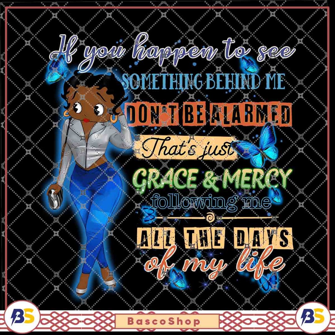 Betty Boop Blue Butterfly, If You Happen to See Something Behind Me Don ...