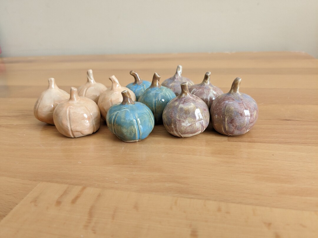 Mini Ceramic Pumpkins: Handmade Fall Thanksgiving Decor - Etsy