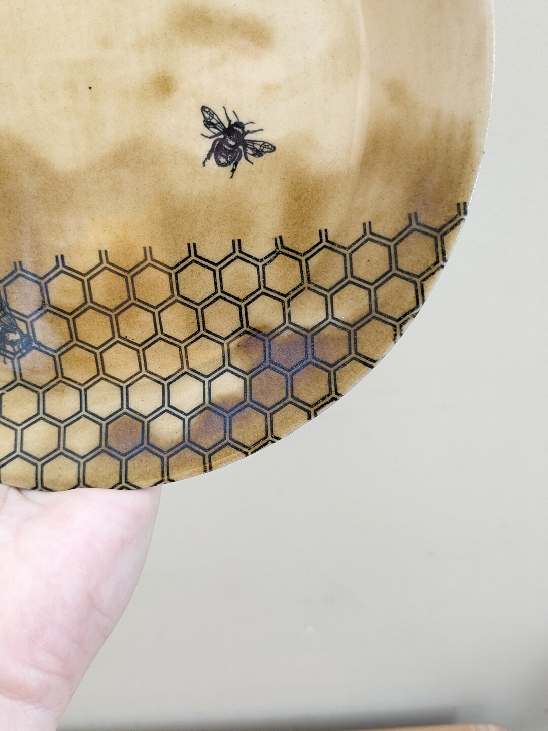 Honeybee Plates Handmade Unique Pottery Dishes - Etsy