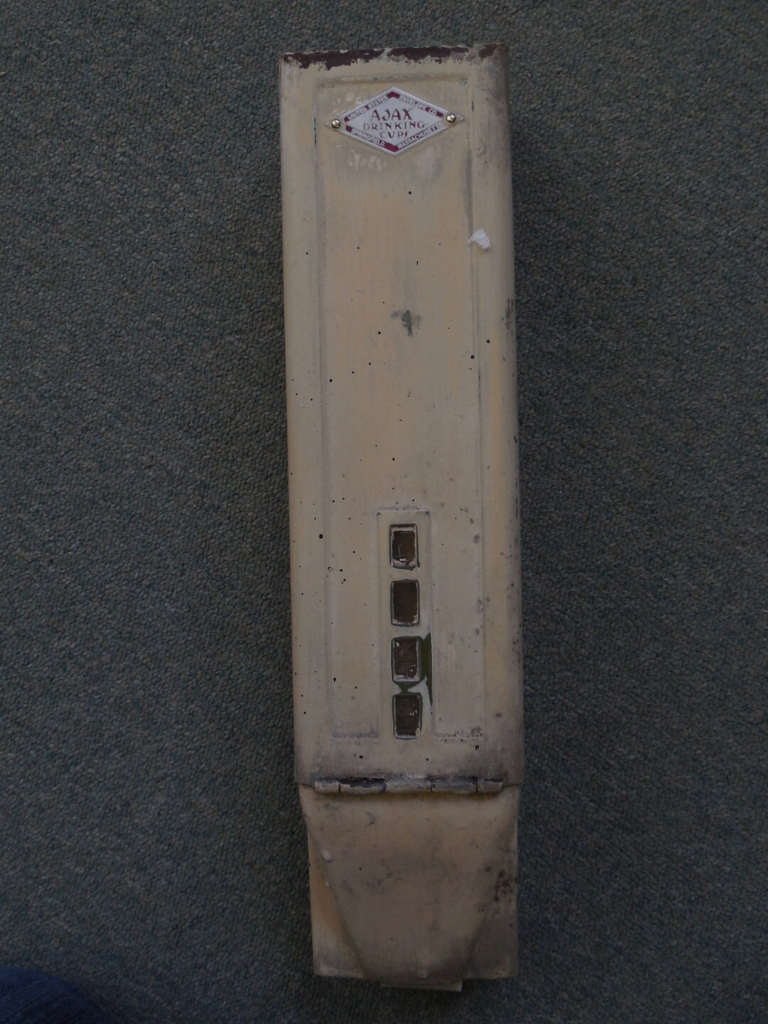 Wonderful WWII Era Paper Cup Water Dispenser Ajax From the United ...