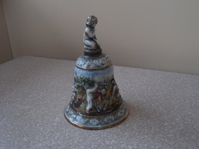 Tall Capodimonte Bell, Made in Italy, Marked, in Excellent Condition - Etsy