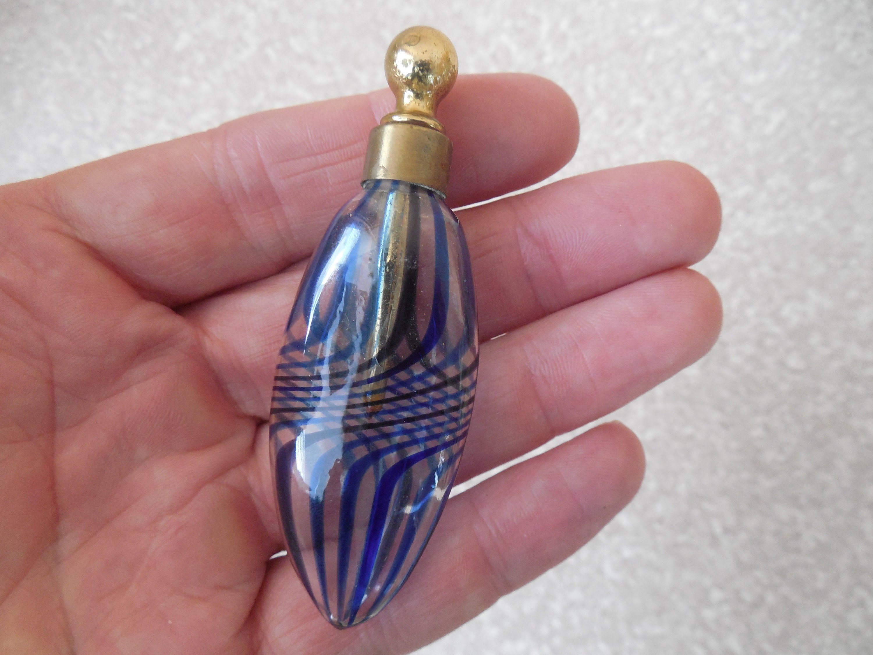 Antique Nailsea German Perfume Flask Bottle With a Blown Glass | Etsy