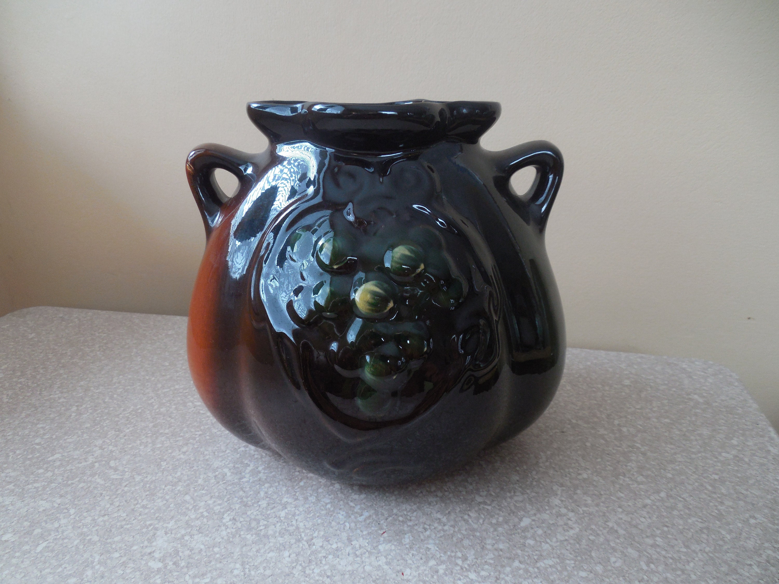 Antique Weller Floretta Pottery Vase With Handles, Early Weller - Etsy
