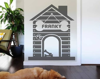 Dog House Wall Decal | Etsy