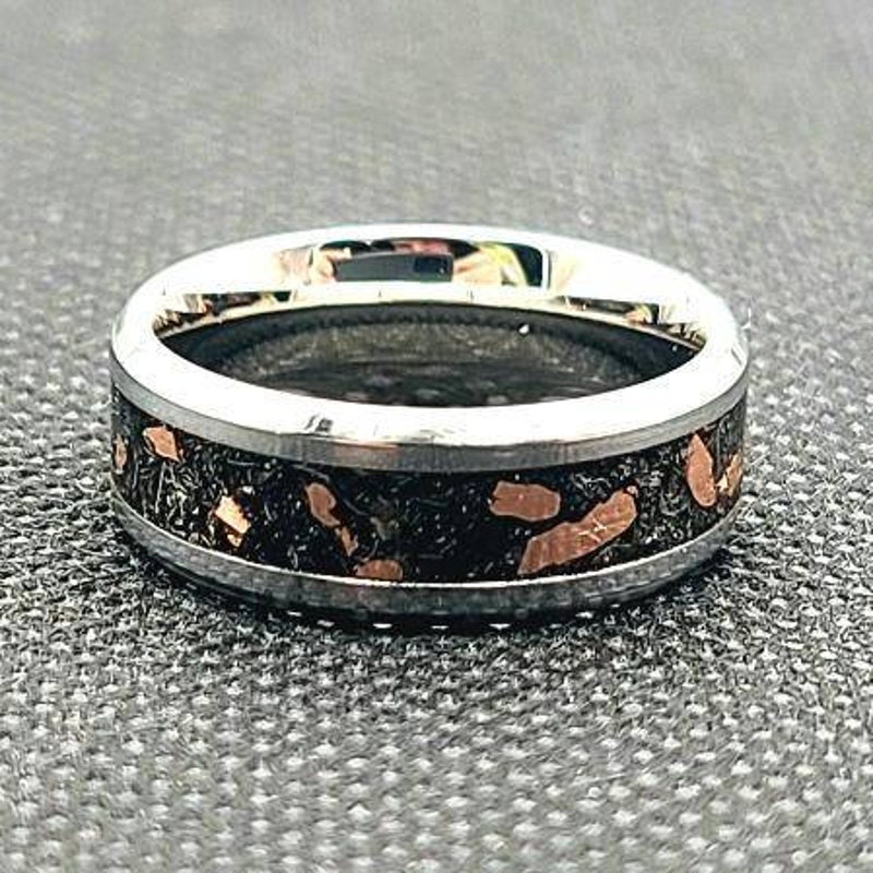 Meteorite Ring Men - Etsy