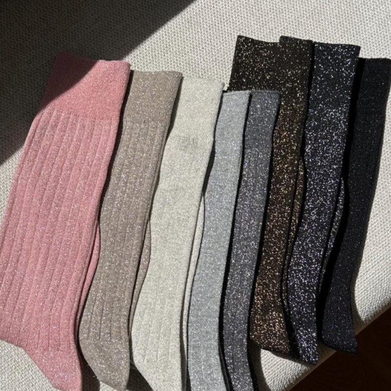 Metallic Womens Socks - Etsy