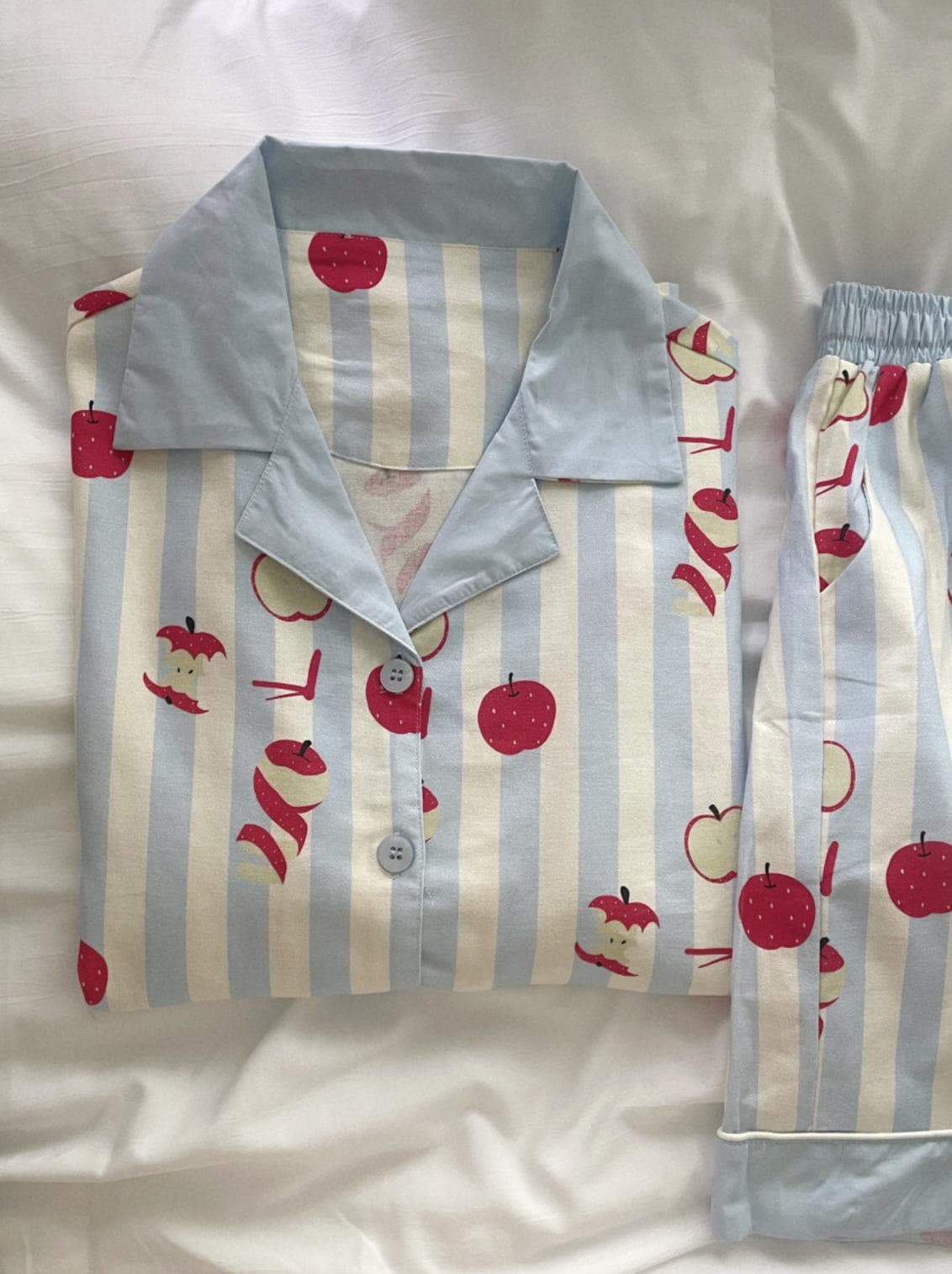 Apple Pajamas / Cute Loungewear / Cotton Pajama Set / Cute Pajamas ...