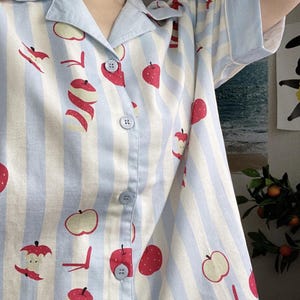 Apple Pajamas / Cute Loungewear / Cotton Pajama Set / Cute Pajamas ...