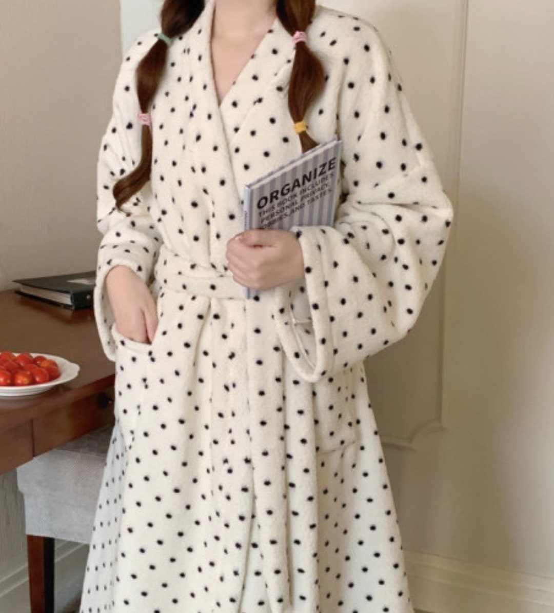 Soft Fluffy Robes / Soft Loungewear / Long Sleeve Cozy Sleepwear ...