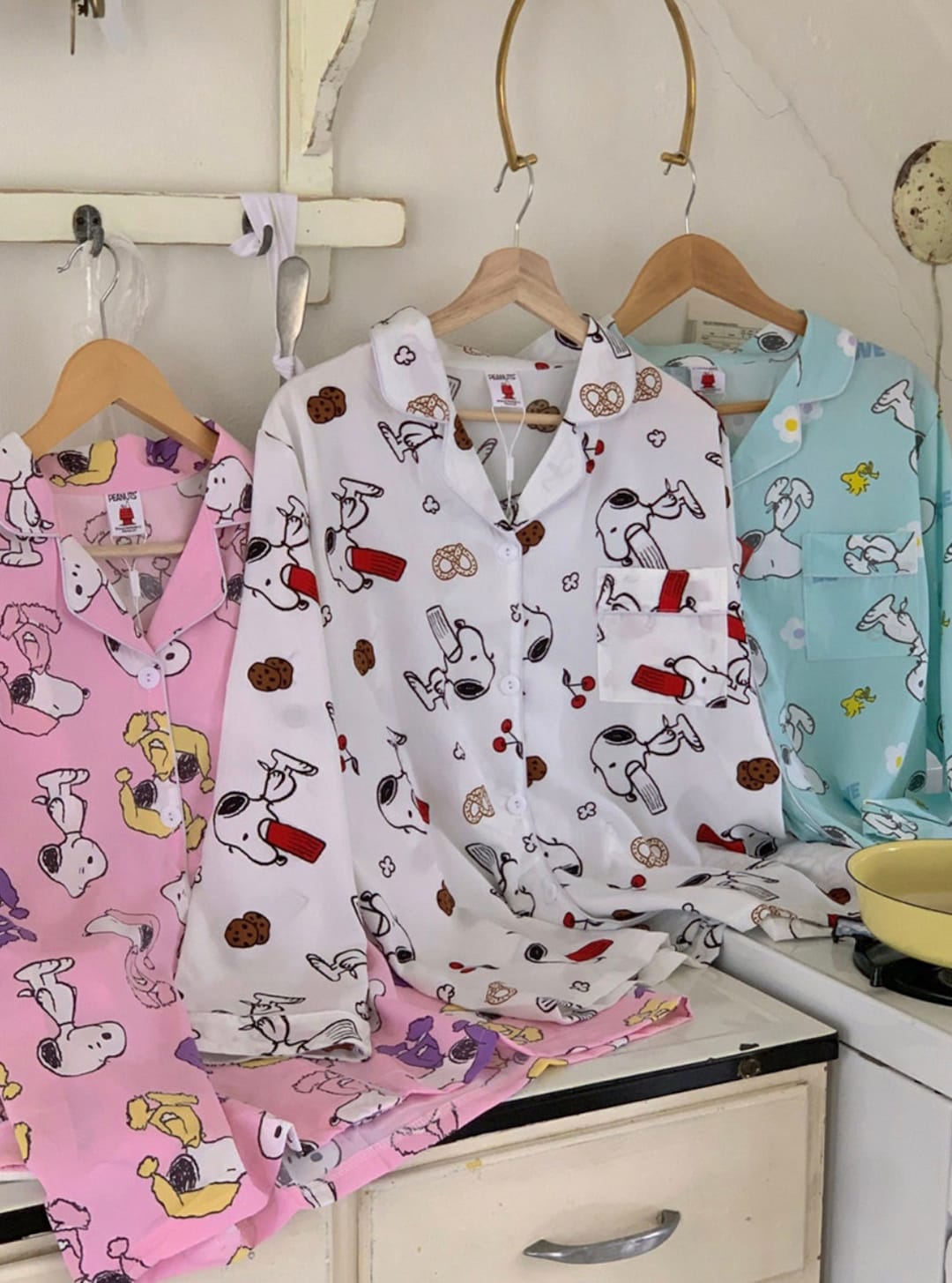 Snoopy Pajamas / Snoopy Pajama Set / Snoopy Couple Pajama / Peanuts ...