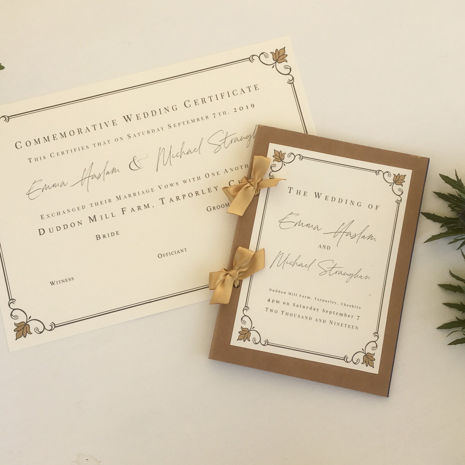 Personalised Wedding Ceremony Book | Etsy