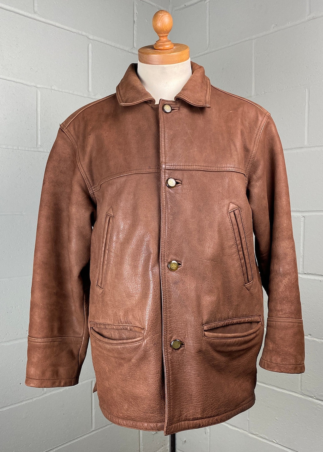 Vintage 'wallace Sacks' Leather Jacket - Etsy