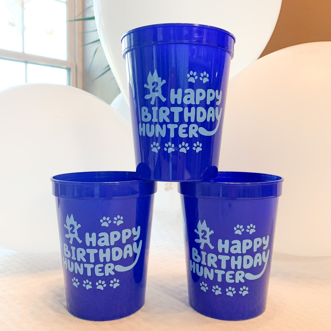 Personalizable Bluey Inspired Party Cups - Etsy